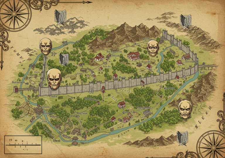 Attack on Titan Map: Complete Guide to the World of Titans, Walls ...
